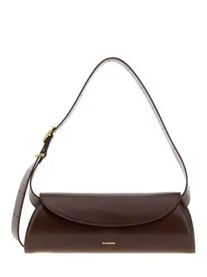 JIL SANDER JIL SANDER Mini Cannolo Shoulder Handbag Brown