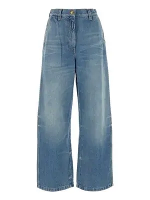 Palm Angels Denim Wide-leg Jeans - Blue