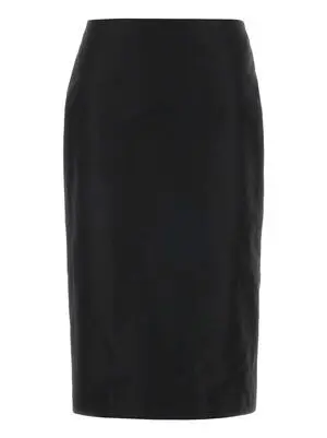 JIL SANDER JIL SANDER Midi Skirt In Faille With Satin-like Luster