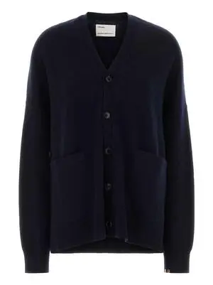 Extreme Cashmere Oversize Cardigan In Cashmere Blend - Blue