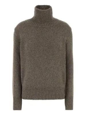 THE ROW Plira Cashmere-blend Turtleneck Sweater - Grey