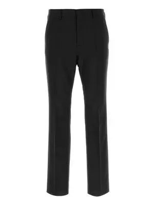 Valentino Garavani Wool Blend Trousers - Black