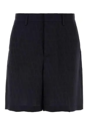 VALENTINO VALENTINO GARAVANI Iconographic Print Silk Bermuda Shorts