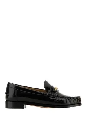 FERRAGAMO Harry Leather Loafers - Black