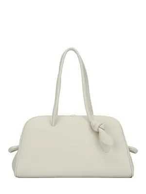 Jacquemus JACQUEMUS Calf Leather Handbag With Twisted Detail Lightivory