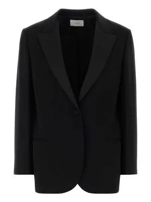 THE ROW Gemma Virgin Wool Blazer - Black