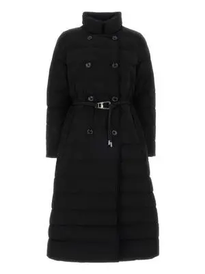 MOORER Raely Quilted Down Jacket With Belt - Black