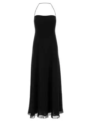 THE ROW Crepe Javier Maxi Dress - Black