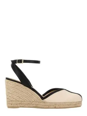 CastaÑer CASTANER Canvas Wedge Espadrilles With 2cm Platform And 9cm Heel White