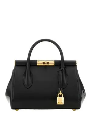 Dolce & Gabbana Leather Marlene Handbag - Black