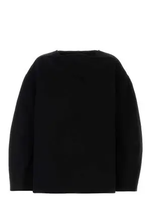 JIL SANDER Wool Oversize Sweater - Black