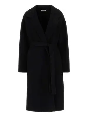 THE ROW Ciara Belted Wool Blend Jacket - Black