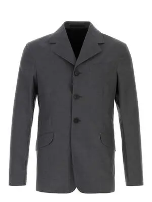 JIL SANDER Graphite Wool Blazer - Grey