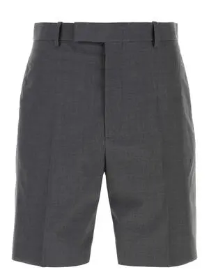 JIL SANDER Tailored Virgin Wool Bermuda Shorts - Grey