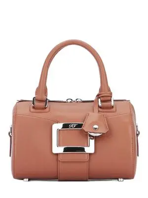 ROGER VIVIER Belle Vivier Bowling Mini Bag - Cognacscuro