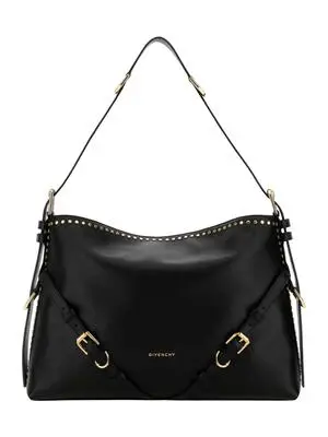 Givenchy Medium Leather Shopping Handbag With Adjustable Shoulder Strap - Black