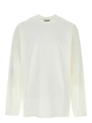 JIL SANDER Premium Cotton Crewneck T-shirt - White