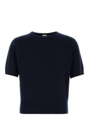 JIL SANDER Wool-cashmere Knit Sweater - Blue