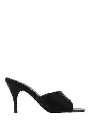 MIU MIU Miu Miu Mini Satin Flat Sandals With 3.3 Inch Heel