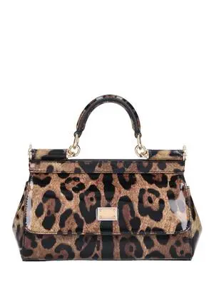 Dolce & Gabbana DOLCE & GABBANA Mini Patent Leather Top Handle Bag Multicolor