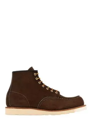 Red Wing Suede Lace-up Ankle Boots - Brown
