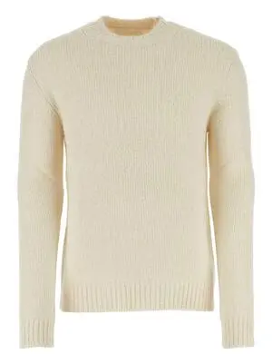 JIL SANDER Alpaca-blend Crewneck Sweater - White