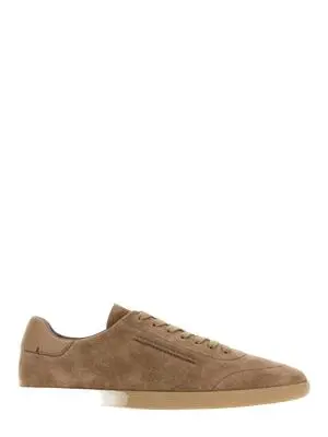 ZEGNA Zegna Biscuit Suede Sneaker In Leather Lining