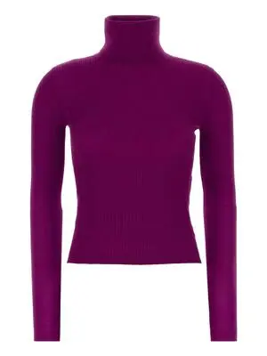 SAINT LAURENT SAINT LAURENT Ribbed Turtleneck Sweater In Cashmere Blend