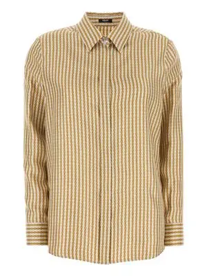 VERSACE VERSACE Silk Chain Print Shirt