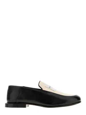 Givenchy GIVENCHY Leather And Canvas Label Loafers Multicoloured