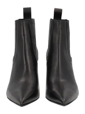Rick Owens Leather Pointed-toe Chelsea Boots - Black