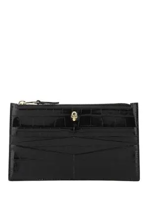 Alexander McQueen Leather Pouch Handbag - Black