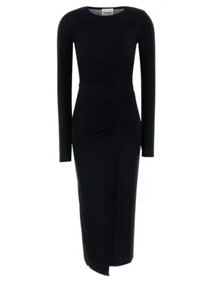 Isabel Marant Étoile Jelina Stretch Modal Midi Dress - Black