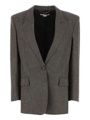 Stella McCartney Embroidered Oversize Wool Blazer - Printed
