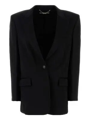 Stella McCartney Single-breasted Wool Blazer - Black