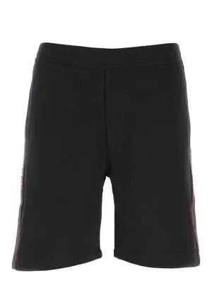 Alexander McQueen Tailored Cotton Bermuda Shorts - Black