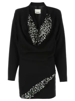 Isabel Marant Étoile Lazeli Sequin Embellished Mini Dress - Black