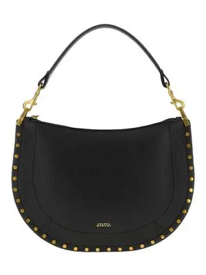 Isabel Marant Étoile Oskan Mini Leather Shoulder Handbag With Stud Embellishments - Black
