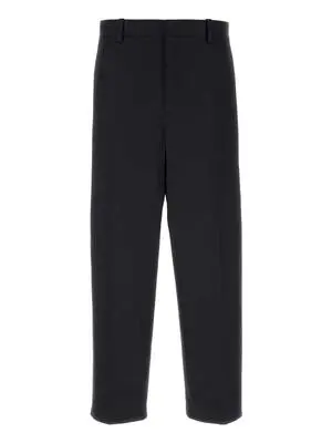 JIL SANDER Cotton Tailored Pants - Blue