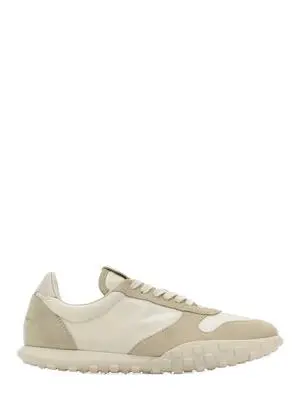 JIL SANDER Two-tone Fabric And Suede Sneaker - Multicoloured