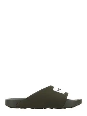 Givenchy Rubber Label Slide Slippers - Green