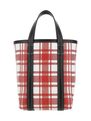 Balenciaga Small Leather Barbes Shopping Handbag - Printed