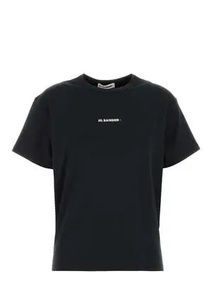 JIL SANDER Jil Sander Stretch Polyester T-Shirt For Women Black