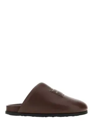Givenchy Leather Slippers With Rubber Sole - Brown