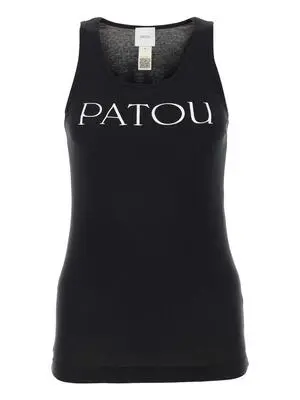 PATOU Cotton Tank Top - Black