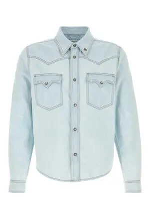Versace Denim Shirt For - Light Blue