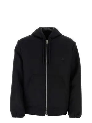 Givenchy Wool-blend Sweatshirt With Silk Finish - Black