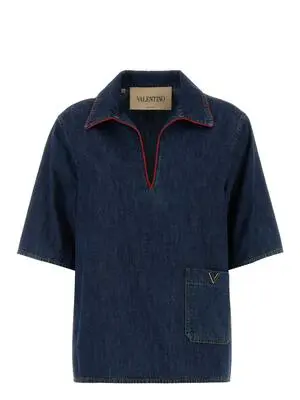 Valentino Garavani Denim Blouse - Blue