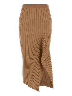 STELLA MCCARTNEY STELLA MCCARTNEY Ribbed Knit Midi Skirt