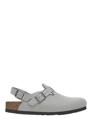 BIRKENSTOCK BIRKENSTOCK Suede Clog Mules With Adjustable Buckles